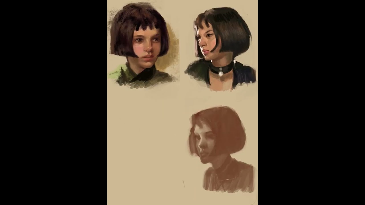 Mathilda 😍 portrait in ipad - YouTube