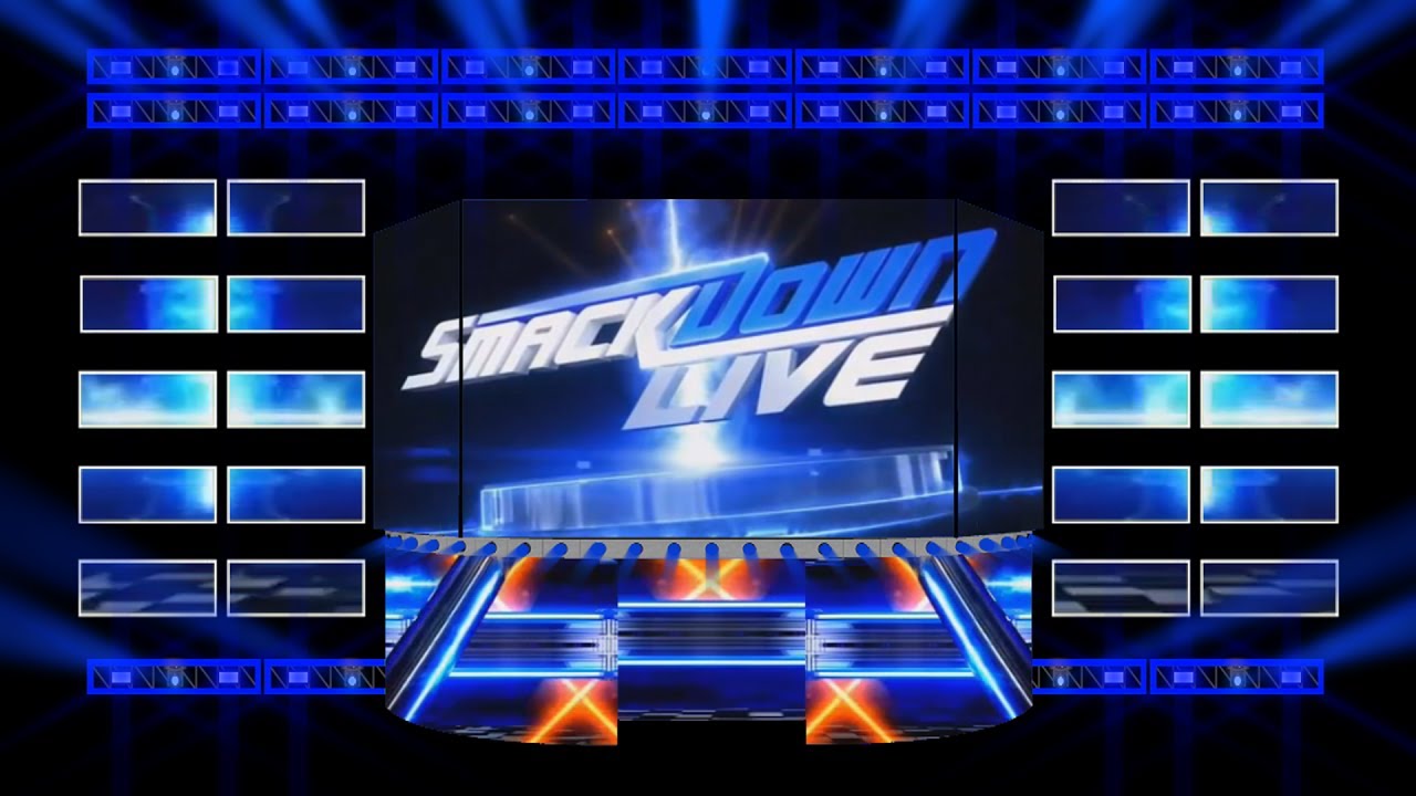 WWE SMACKDOWN LIVE FIGURE STAGE ONLY (STATIC LIGHTS) - YouTube