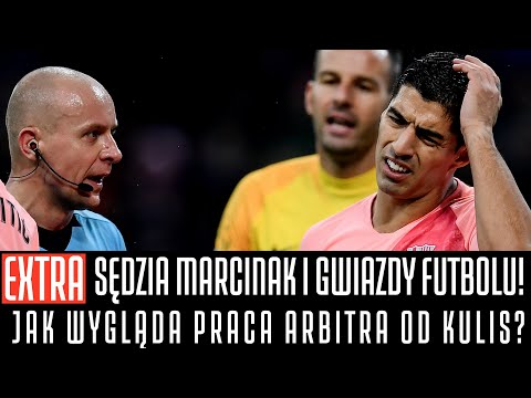 SĘDZIA SZYMON MARCINIAK - ANEGDOTY I PRZYGODY Z GWIAZDAMI FUTBOLU (RONALDO, MESSI, SUAREZ)