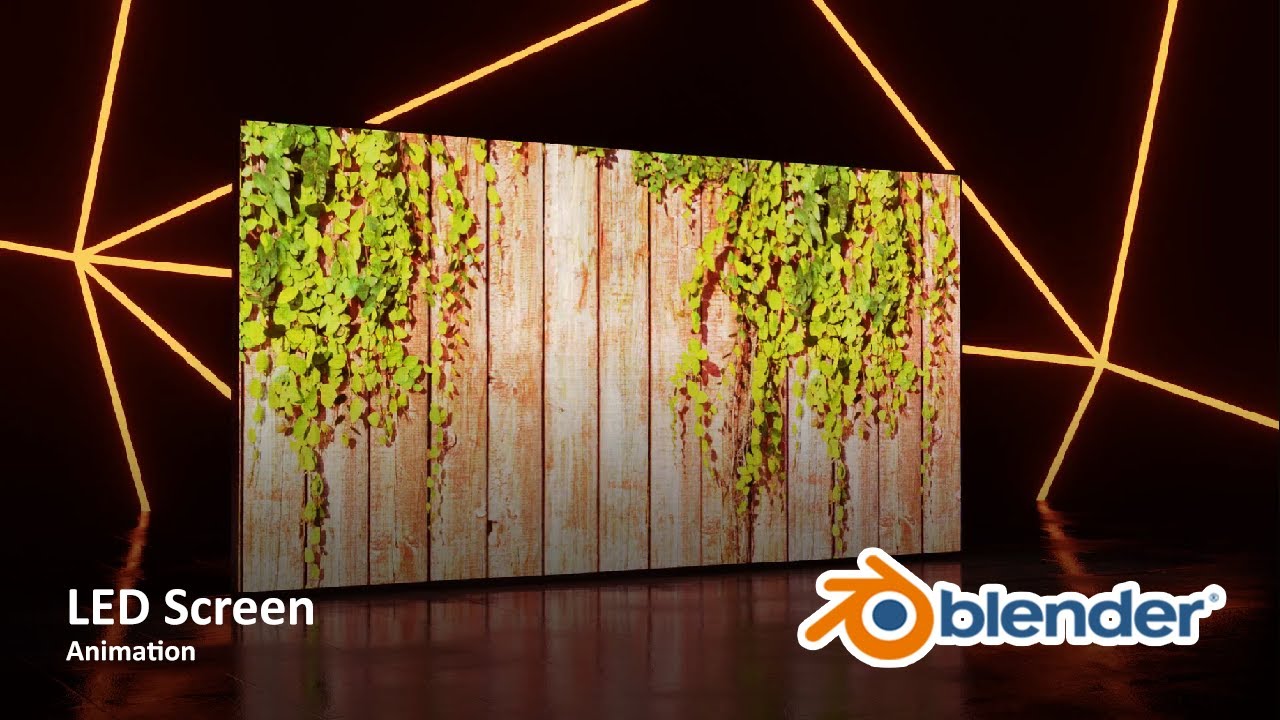LED Screen made in Blender - YouTube