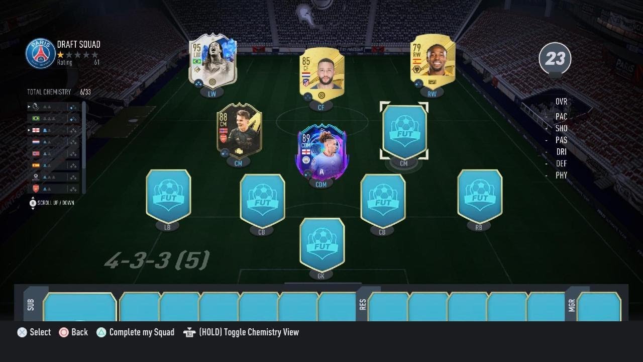 FIFA 23 Draft selection - YouTube