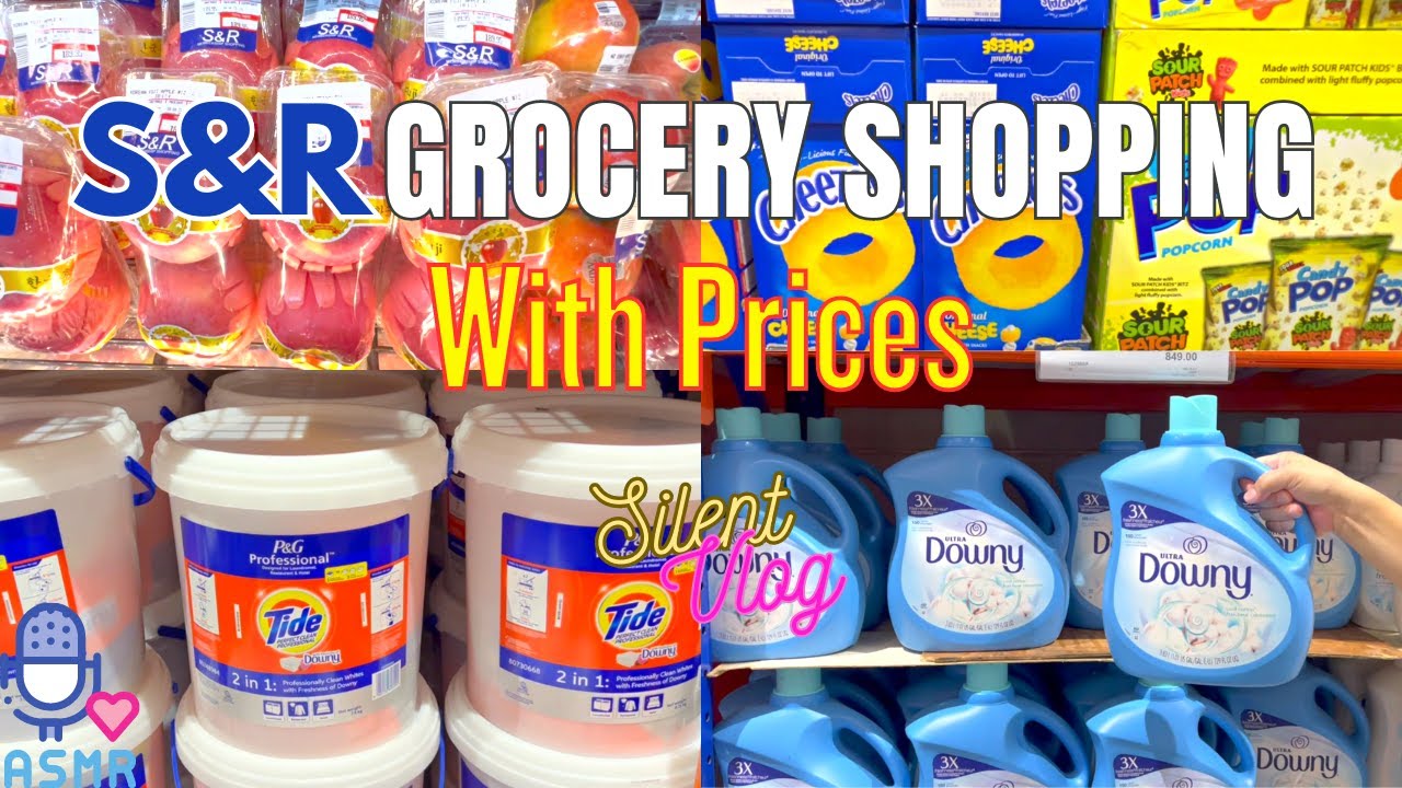 S&R GROCERY SHOPPING with Prices - YouTube