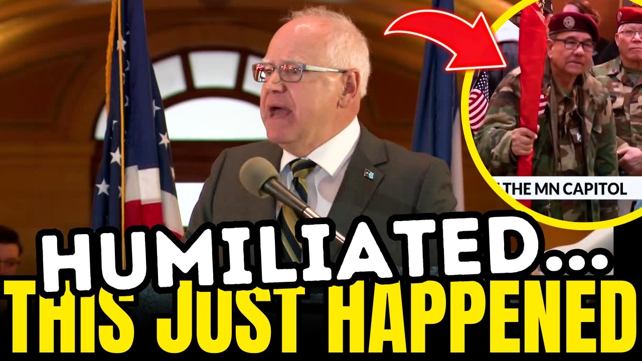 Tim Walz gets HUMILIATED.. Again! Minnesota Veterans Crowd BOOED Loudly ...