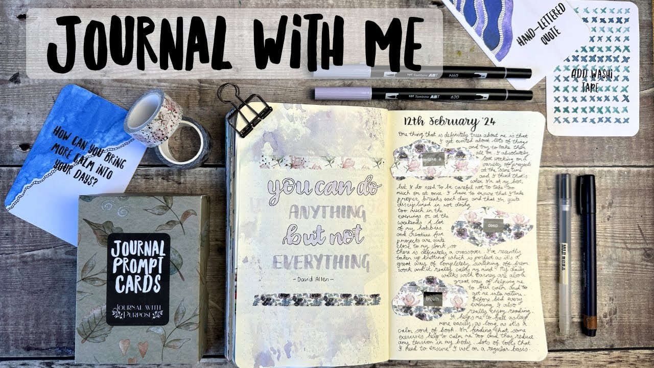 Journal With Me Using Prompts - YouTube