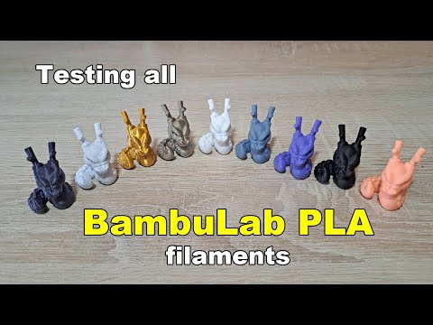 Testing all BambuLab PLA filament types