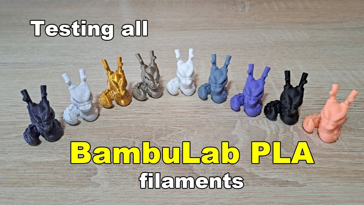 Testing all BambuLab PLA filament types - YouTube