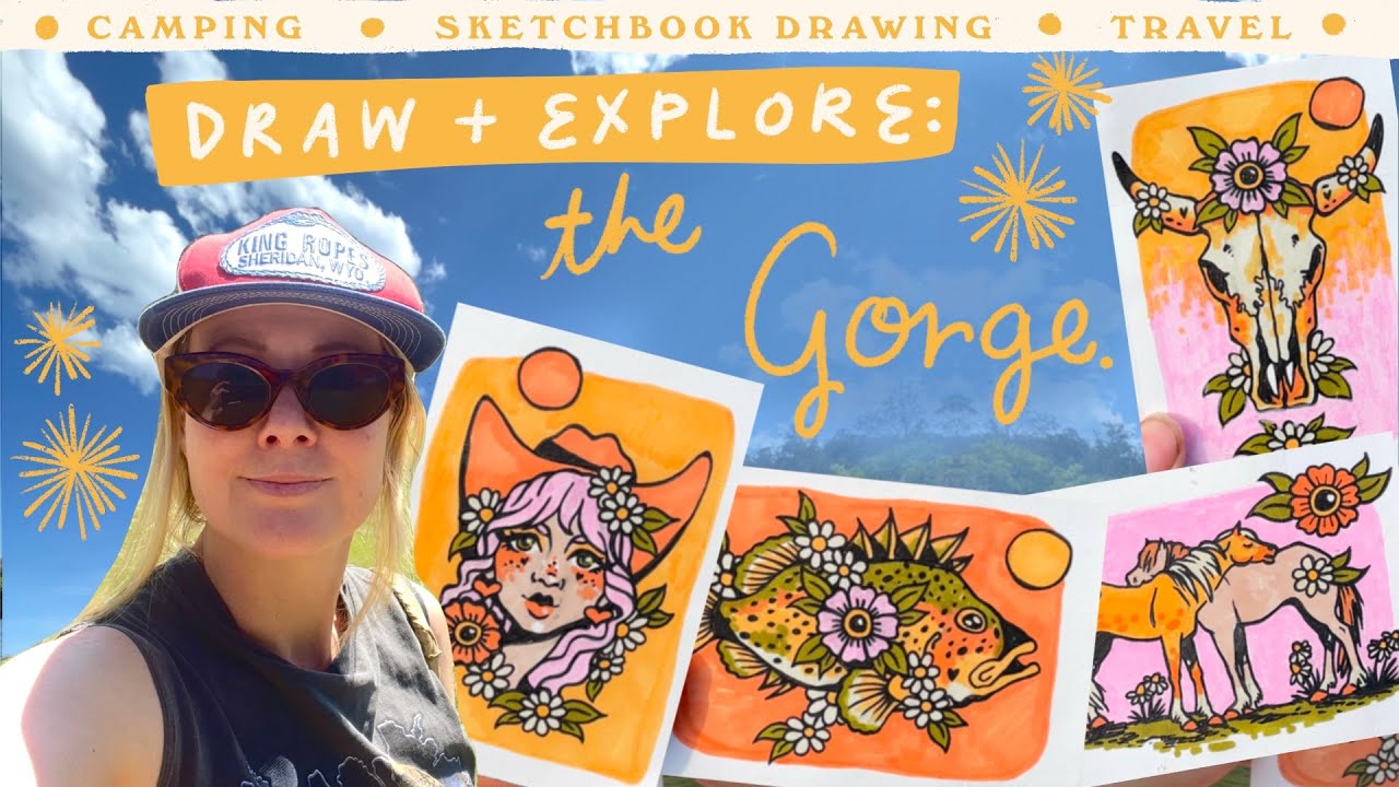 Draw & explore: Sketchbook drawing in nature at The Gorge • Camping on ...