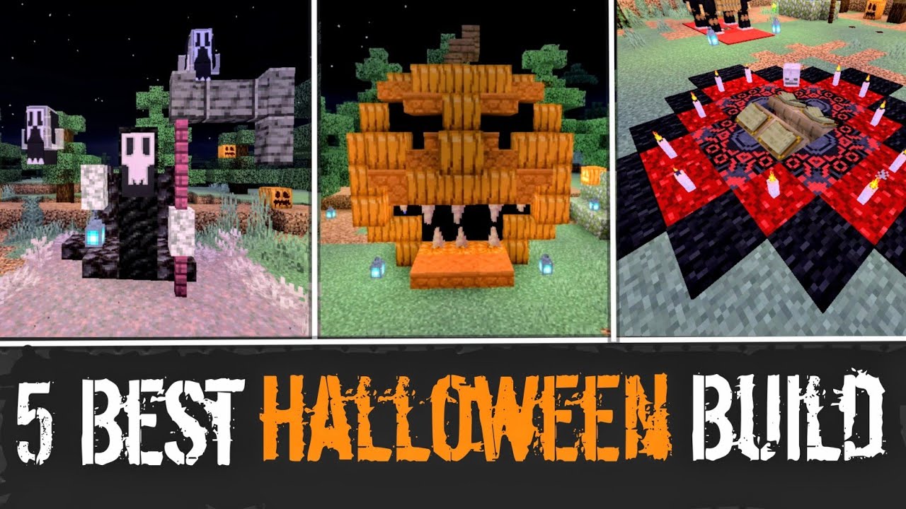 5 Scary Halloween Ideas | Minecraft Build Hacks 🎃 - YouTube