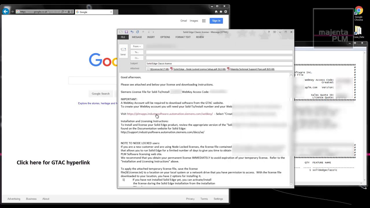 Creating a Siemens PLM GTAC Webkey - YouTube
