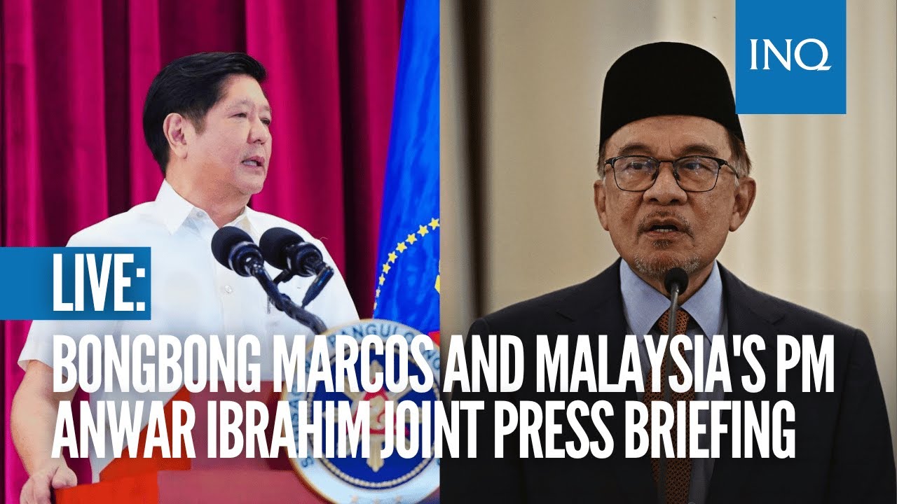Bongbong Marcos and Malaysia's PM Anwar Ibrahim joint press briefing ...