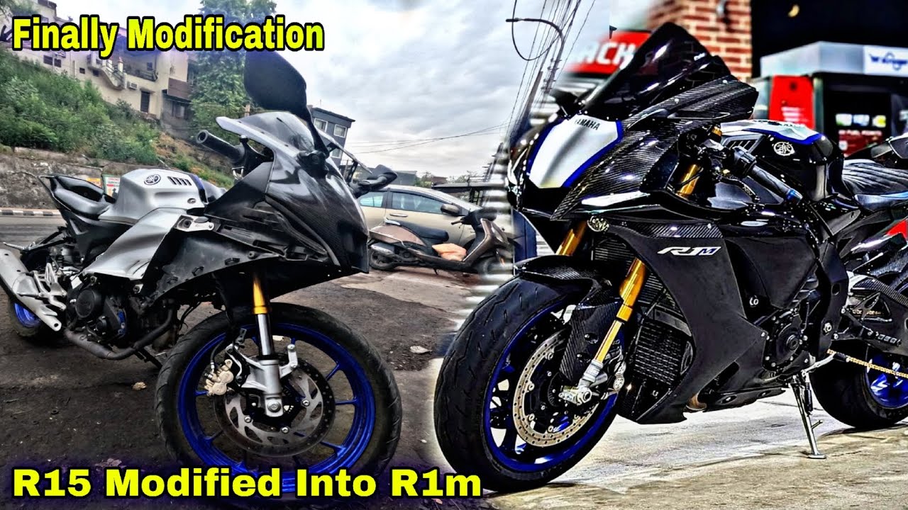 Yamaha R15m Convert into R1m Part 1 - YouTube
