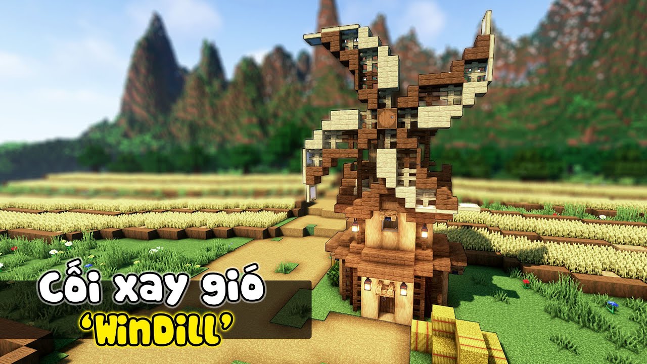 ⛏️ Minecraft hướng dẫn | build cối xay gió | NamGaming - YouTube
