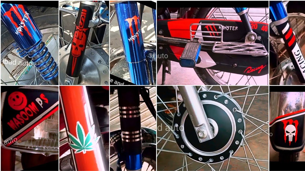 Mix Bike Sticker design Honda CD & Honda 125 decoration |ibad auto ...