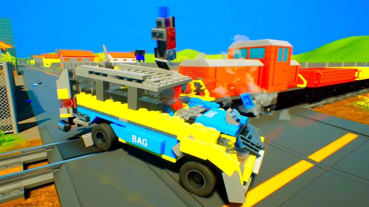 Color Lego Train - Brick Rigs Smasher - YouTube