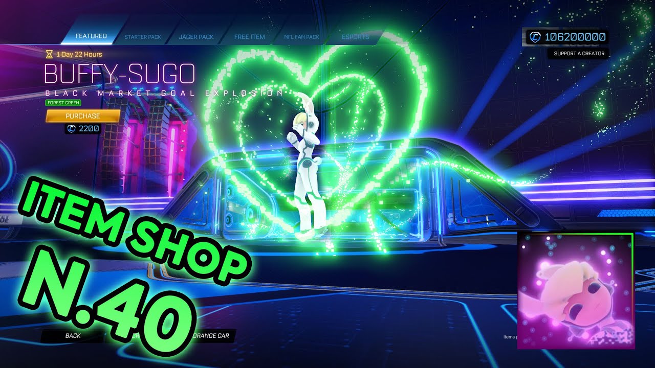 Rocket League NEW Item shop BUFFY SUGO Forest Green! (23.12.2020) - YouTube