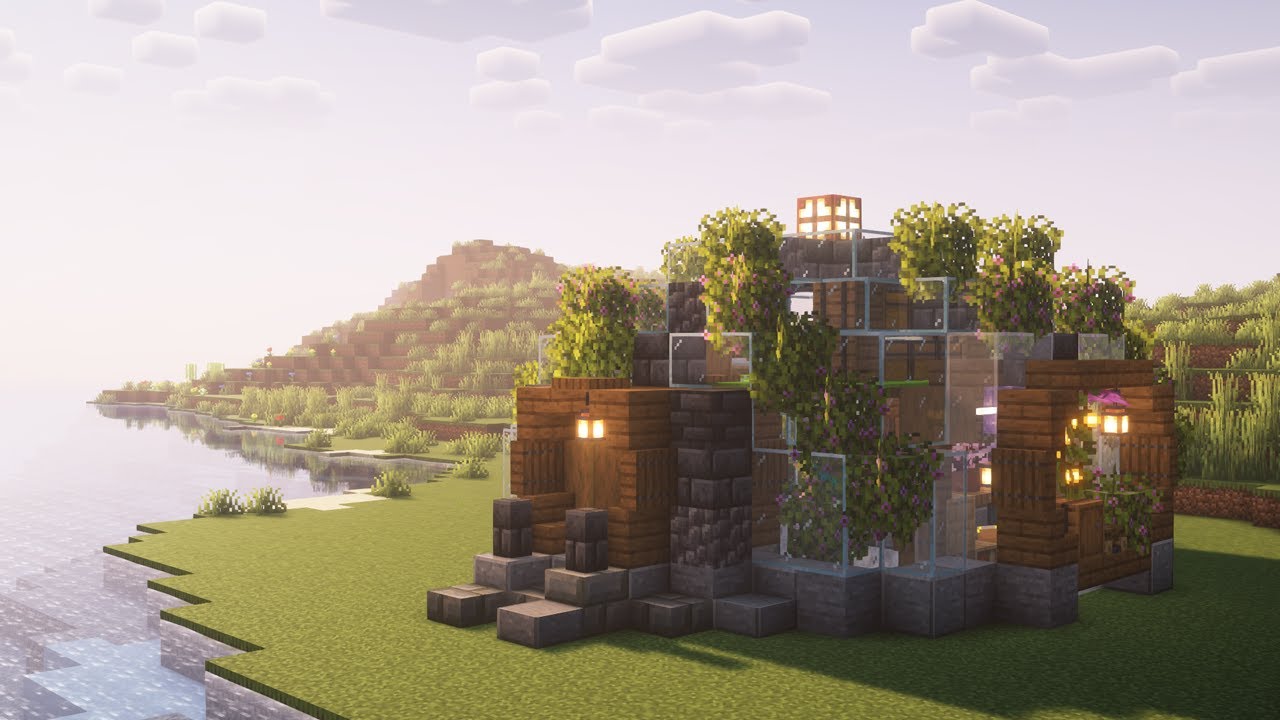 Cozy and Easy Dome House in Minecraft | A Relaxing Tutorial - YouTube