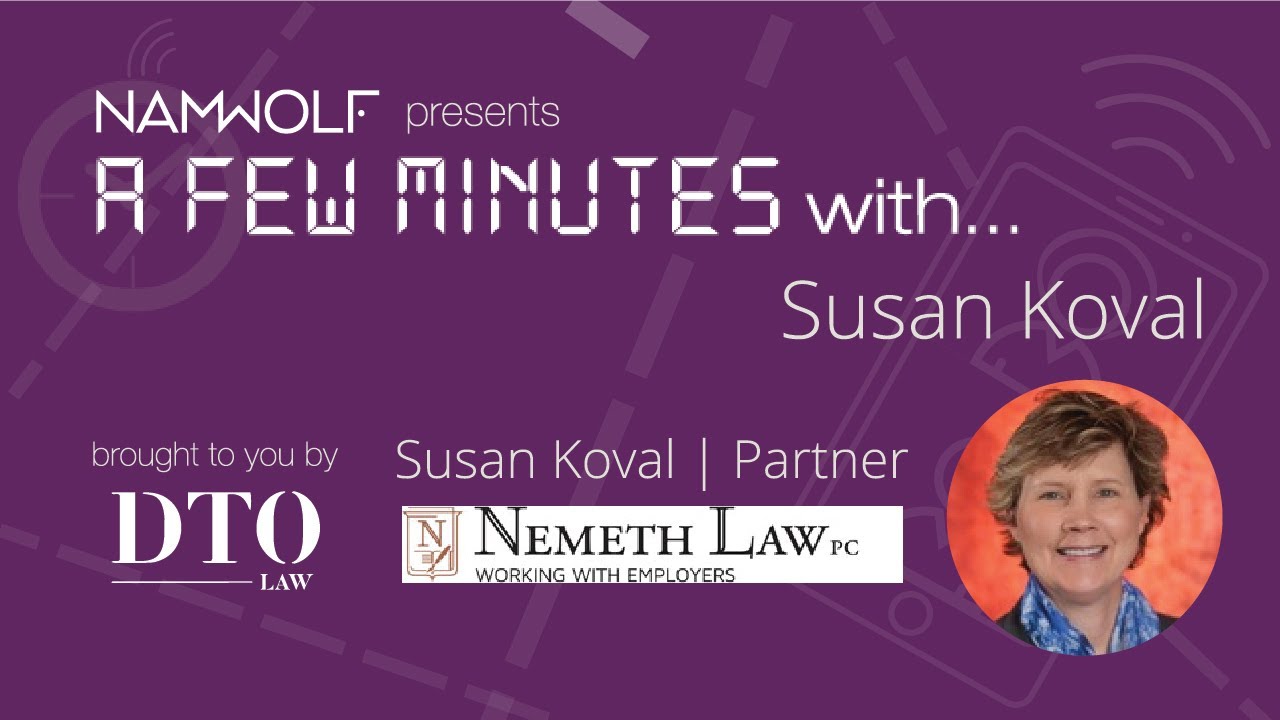 A Few Minutes with Susan Koval, NAMWOLF Virtual Week Sponsor - YouTube