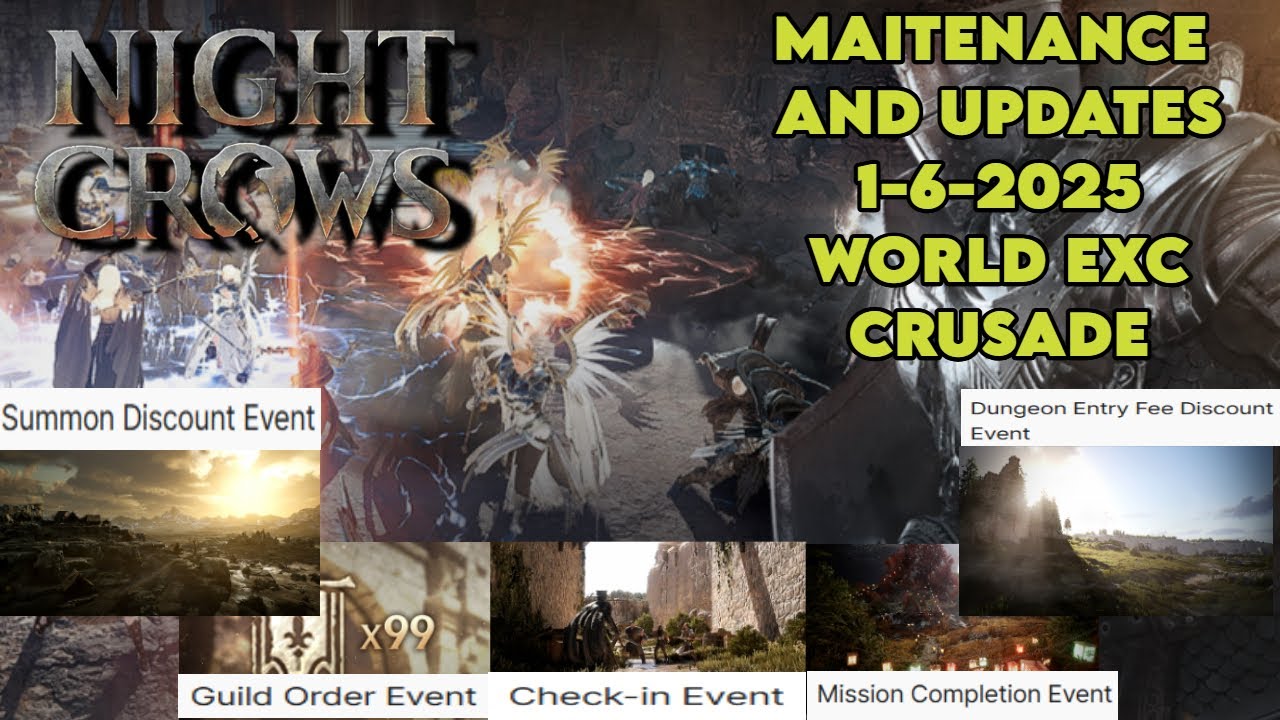 NIGHT CROWS - PATCH NOTE 1-6-2025 WORLD EXCHANGE NA!! - YouTube