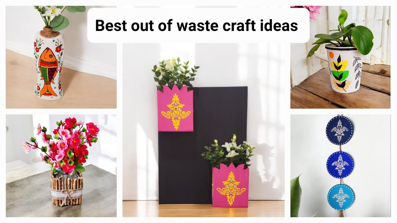 Diy 5 Beautiful Home Decor Craft Idea / Best out of waste craft idea ...