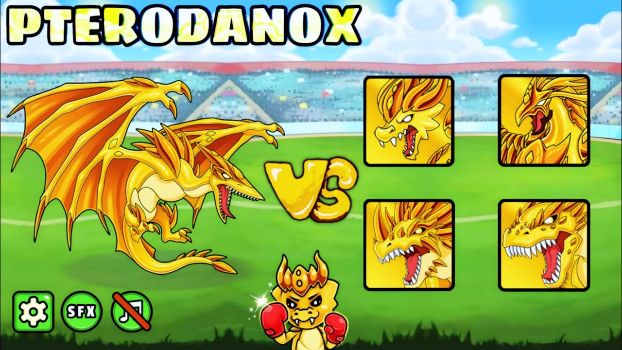 Pterodanox Vs All Golden Dynamons | Dynamons World - YouTube