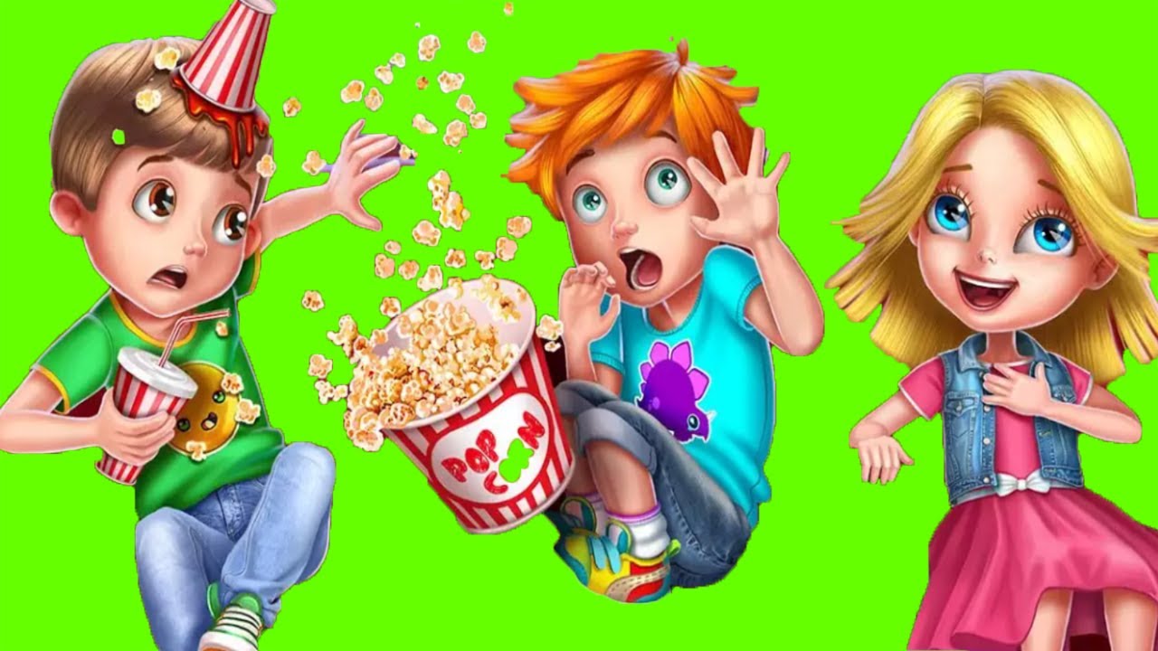 Kids Movie Night Popcorn Soda Best Movie Game For Kids Fun Baby Games ...