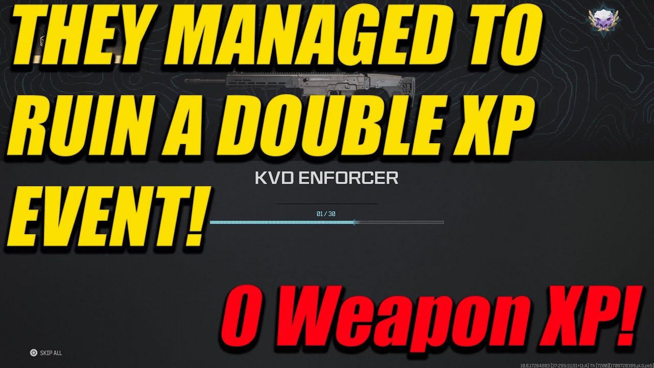 Double XP Event is BROKEN and giving basically ZERO XP - MWZ - YouTube
