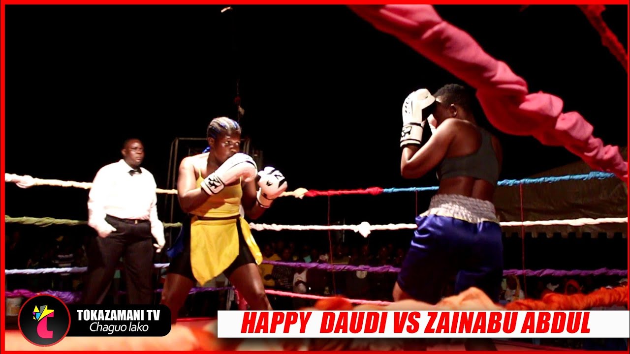 🔴#LIVE Vitasa Pambano la Ngumi Jiwe HAPPY DAUDI VS ZAINABU ABDUL - YouTube