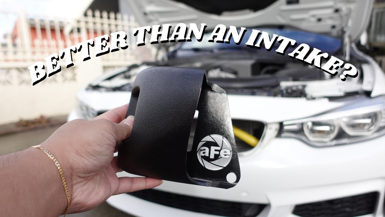 Installing An AFE Air Intake Scoop On My F32 435i (N55 Engine)! - YouTube