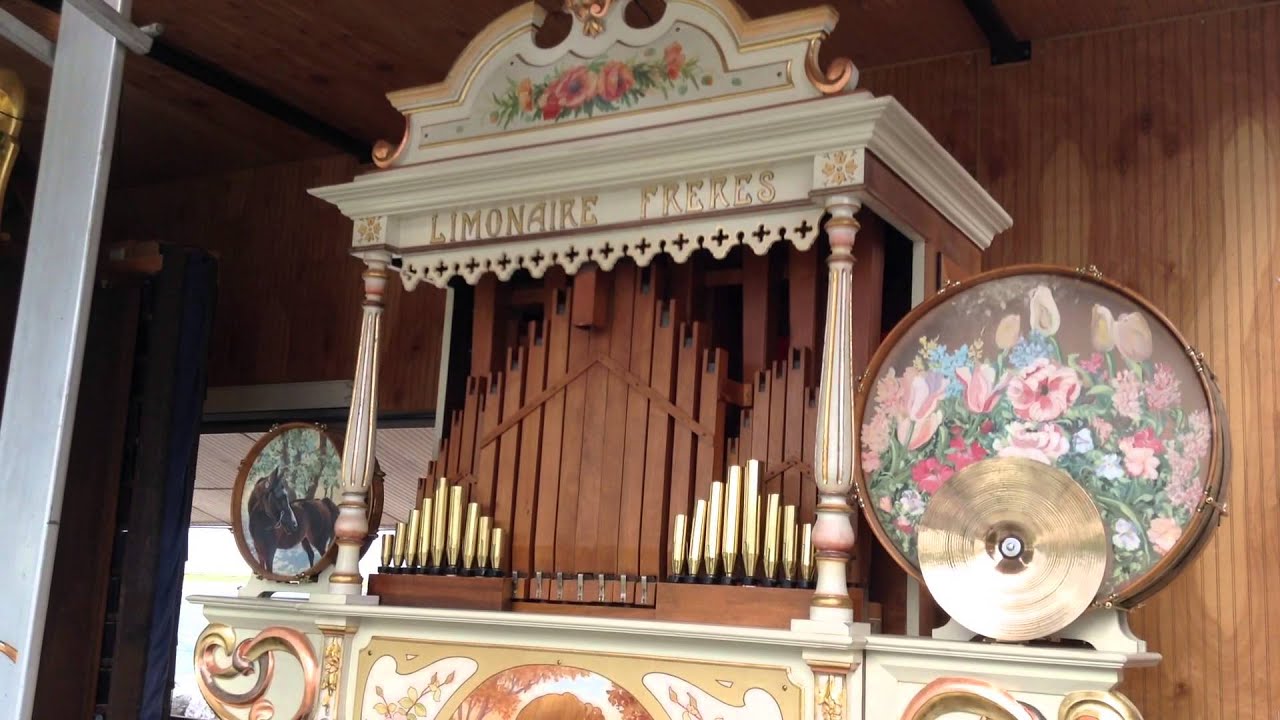 46 key Limonaire carousel organ plays "Under the Double Eagle" - YouTube