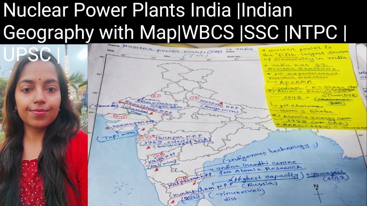 Nuclear Power Plants in India |Indian Geography with Map |WBCS |SSC ...