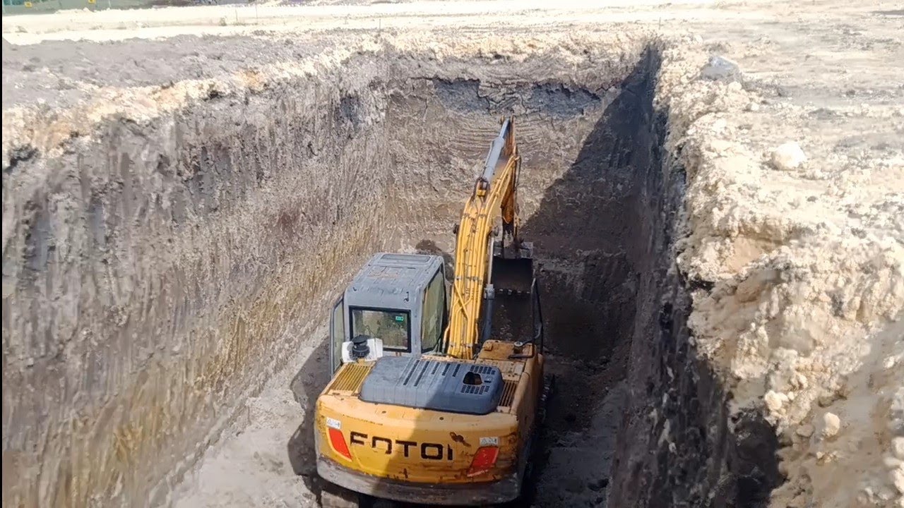 Excavator work big pun dation lay out Equipment & Operator Channel ...