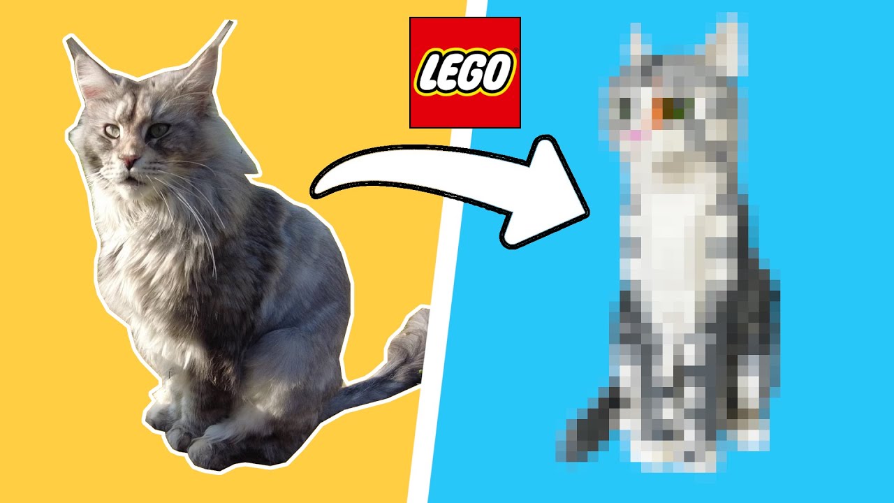 I built my cat out of LEGO! - YouTube