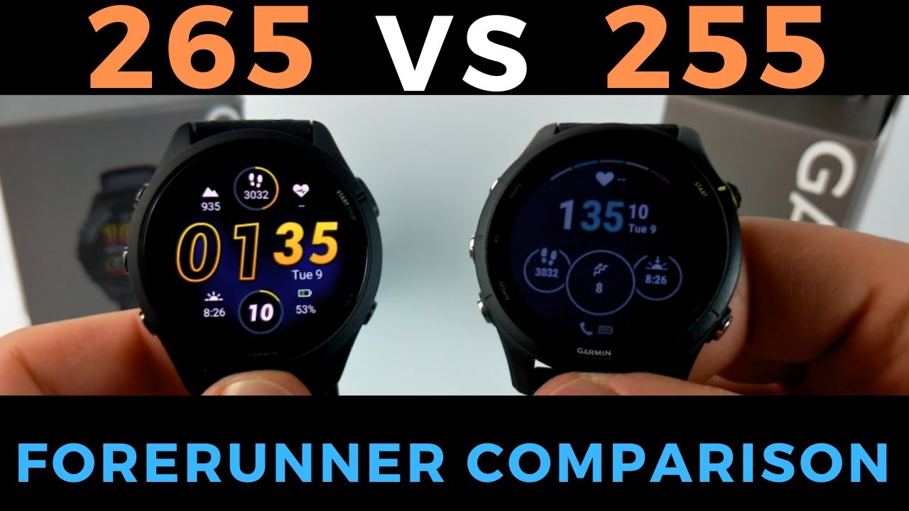 Forerunner 265 VS Forerunner 255 Garmin Smartwatch Feature Comparison Forerunner 265 VS Forerunner 255 Garmin Smartwatch Feature Comparison