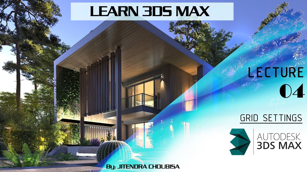 Learn 3ds Max E04 | Grid Settings - YouTube