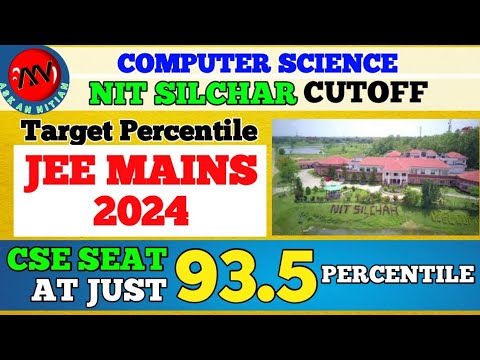 Nit Silchar Cutoff Percentile | Jee Main 2024 Percentile Vs Rank ...