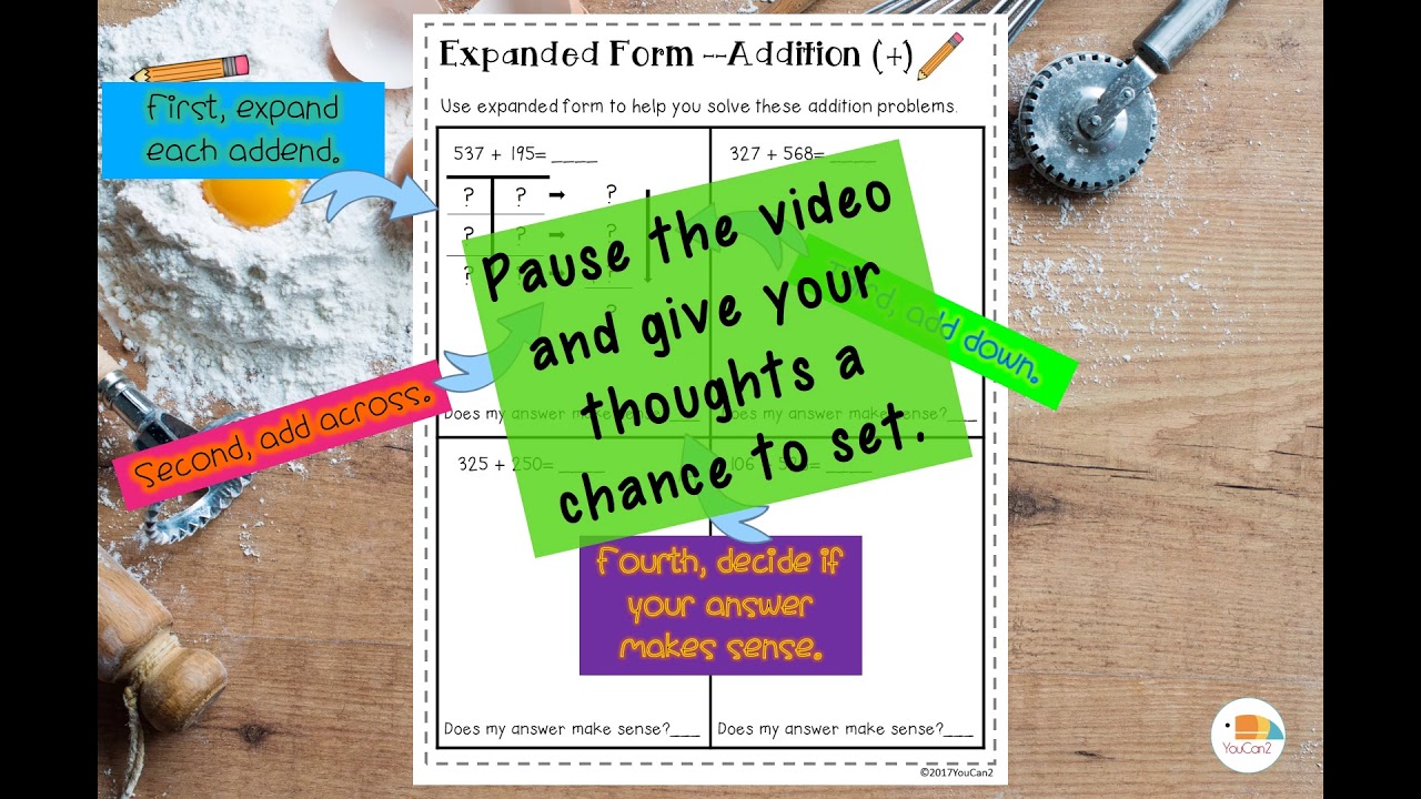 UCan 3 NBT 2 Video 4 Adding Numbers using Expanded Form with Ucan the ...