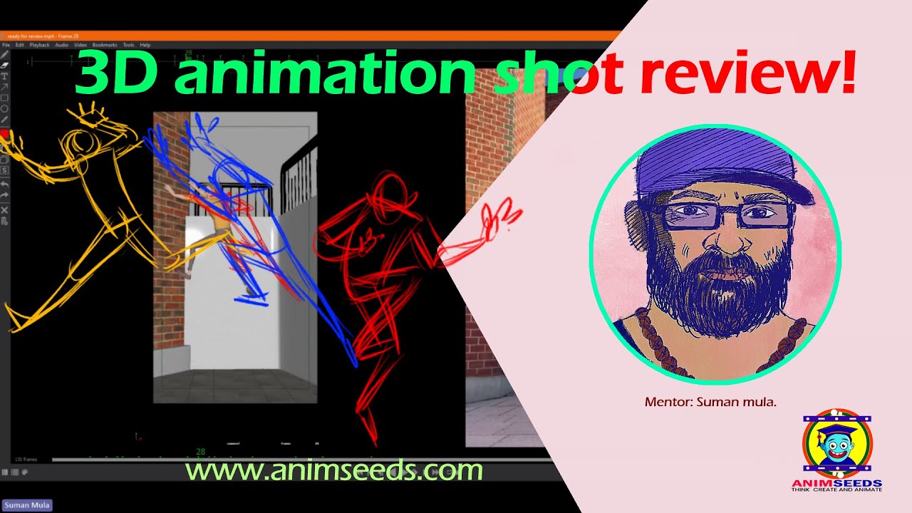 3D animation shot review | Animseeds | Workshops. - YouTube