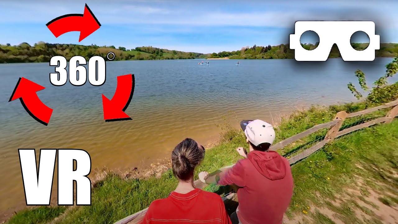VR 360 Video | Reservoir🌊 Canoe🛶 Sailboat⛵ | Let's Walk🦶(Virtual ...