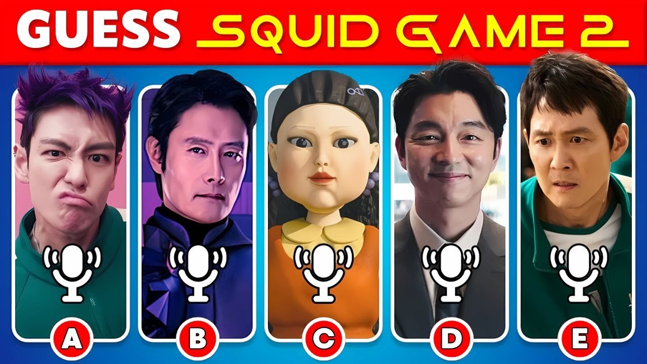 Guess Squid Game 2 Characters by Their Voice & Song. Squid Game Season ...