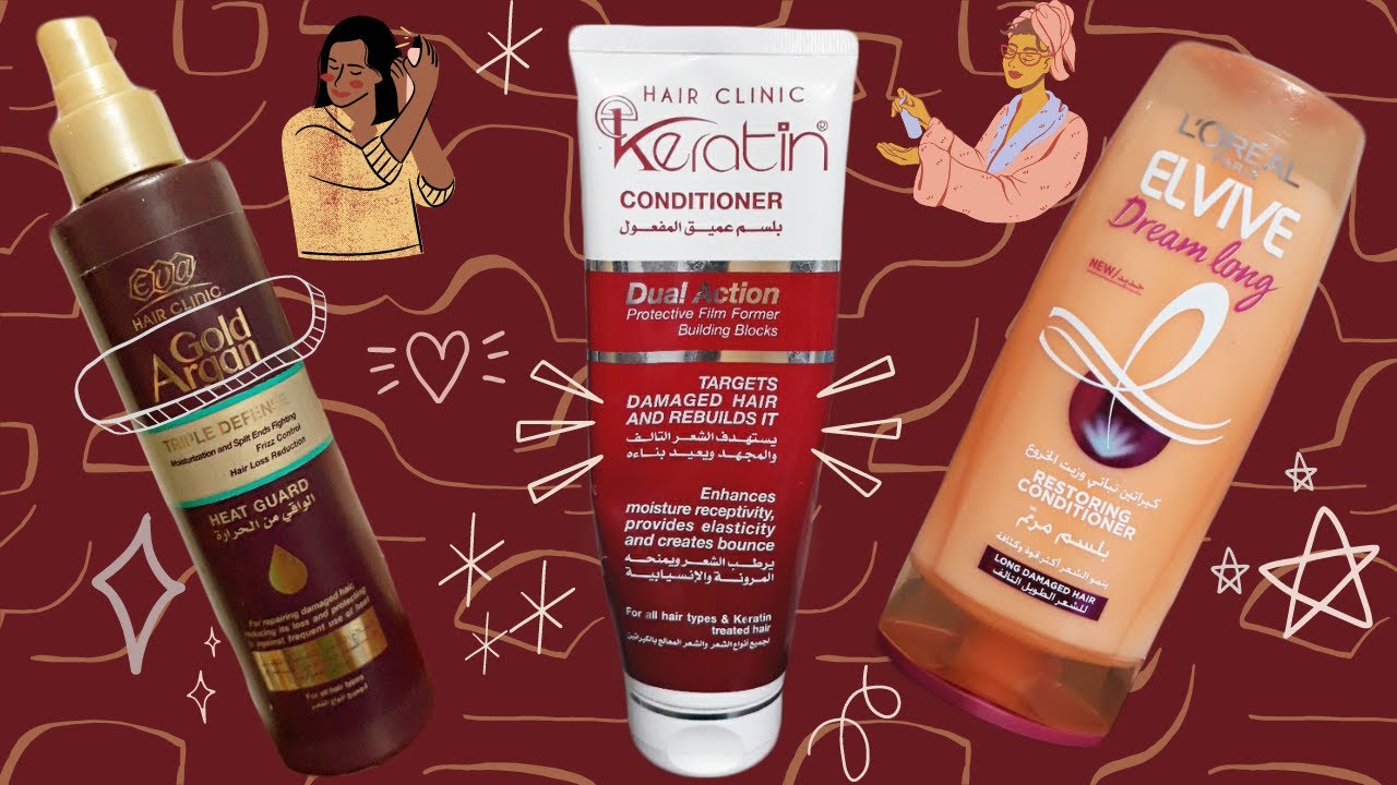 Eva Hair Clinic Gold Argan Heat Guard + Eva E-keratin Conditioner ...