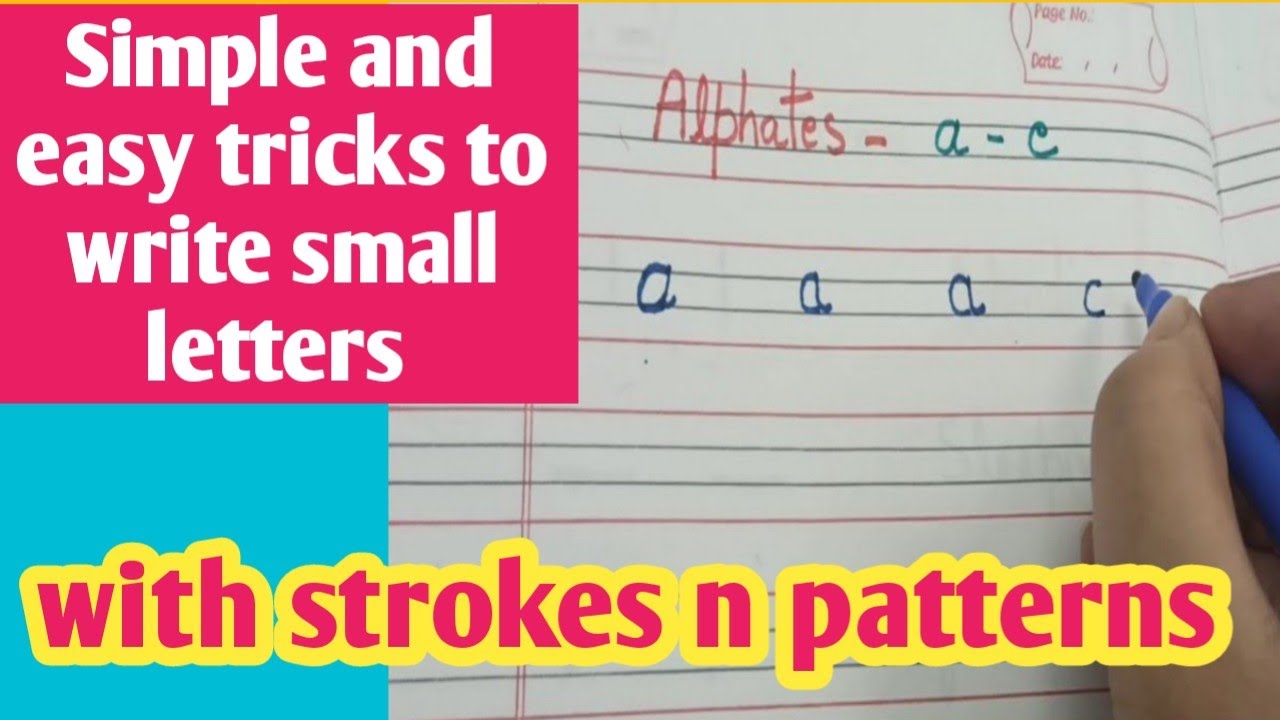 How to teach a child to write alphabets| How to write Small letters | # ...