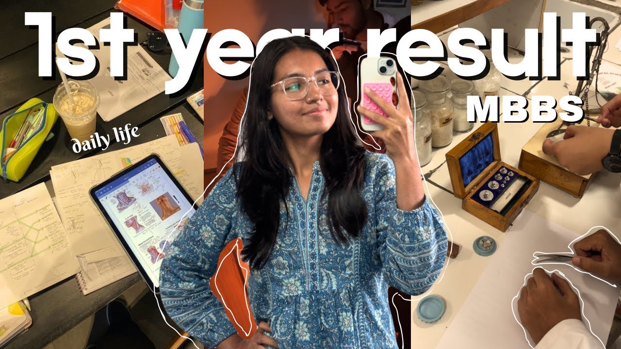 1st year MBBS Result 😱 pass/fail⁉️ hectic mbbs life (classes, fest prep ...