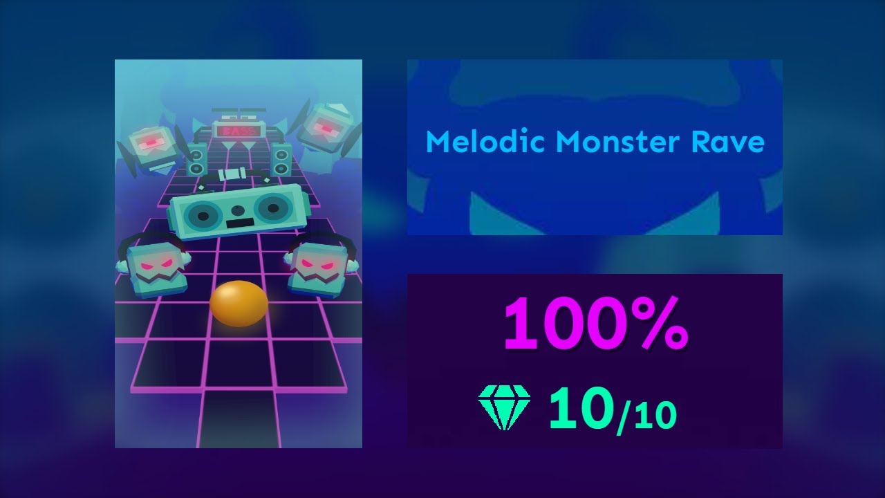 The Infinite Sky - Melodic Monster Rave 100% 10/10 gems - YouTube
