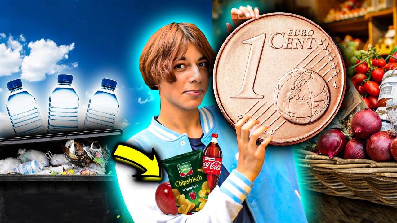 1 TAG lang nur mit 1 CENT überleben ! 😳 - Itz.Hürkan - YouTube