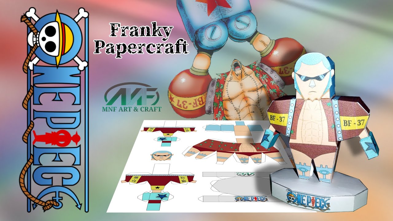 Free Template Papercraft Franky After Timeskip - YouTube