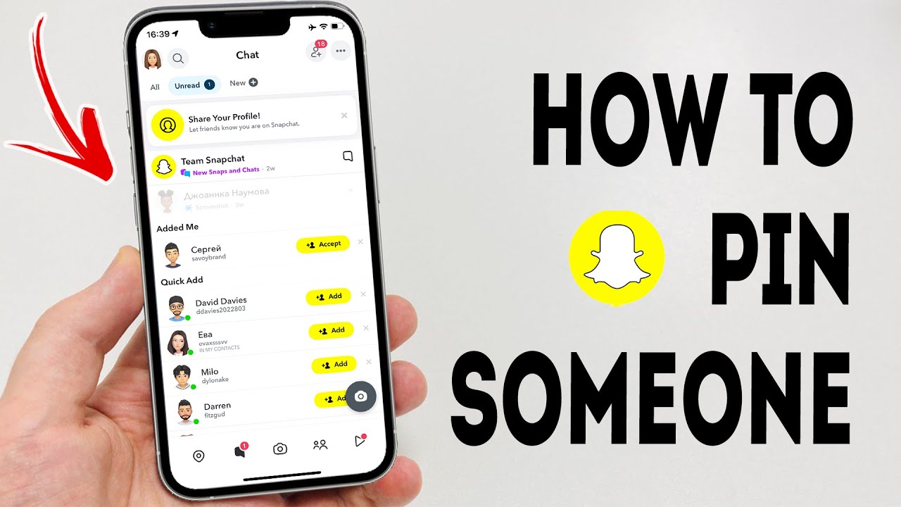 How To Pin Someone On Snapchat - Full Guide - YouTube