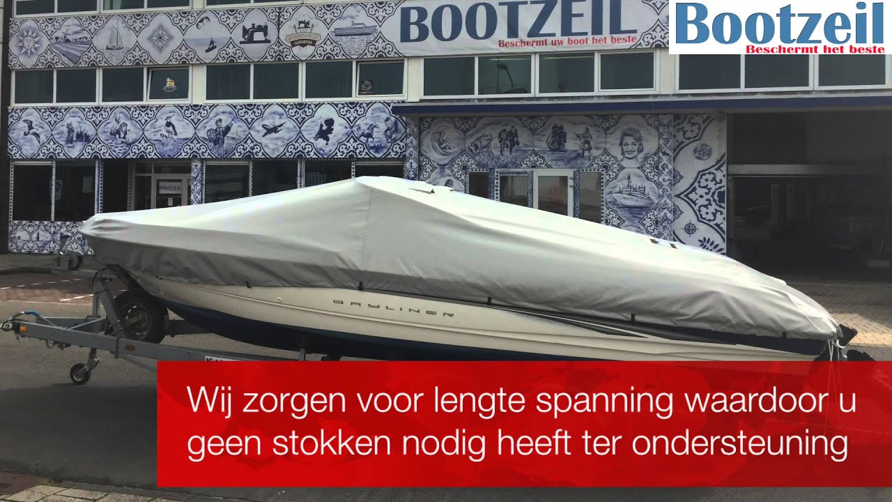 Dekzeil Bayliner speedboot - YouTube