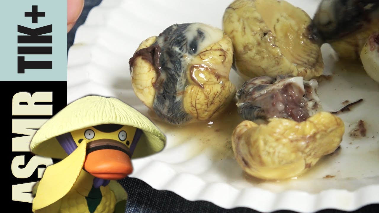 Eating Fetal Bird Egg ALIVE!!!! | ASMR Eating Sound No Talk - YouTube
