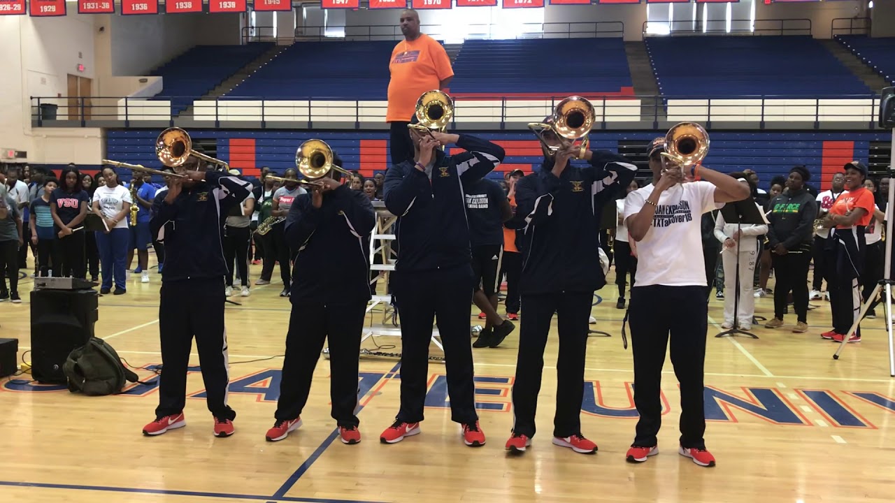 VSU Brass Thunda Fanfare | 2018 Trojan Explosion Day - YouTube
