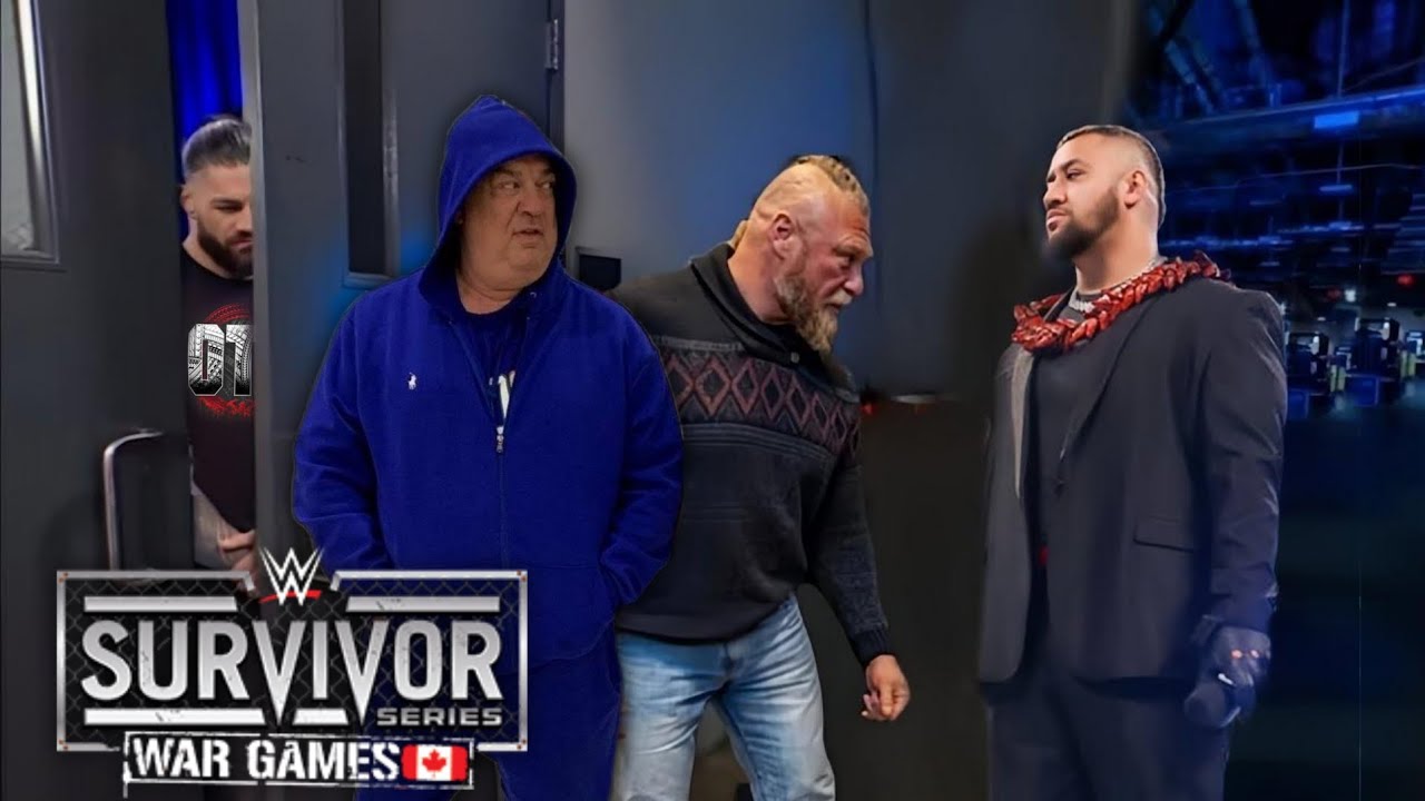 OMG🤯! Brock Lesnar Backstage with Paul Heyman and Solo Sikoa WWE ...
